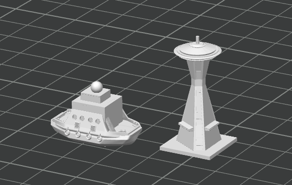 Monopoly Seattle Hotel and Houses (Ferries and Space Needles) by Chad ...