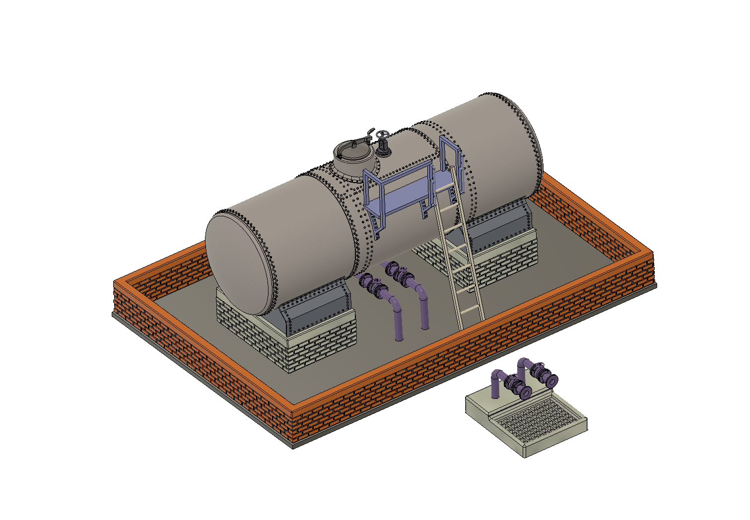 Diesel depot for model trains H0 1:87 by Perk | Download free STL model ...