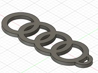 Audi keychain by A | Download free STL model | Printables.com