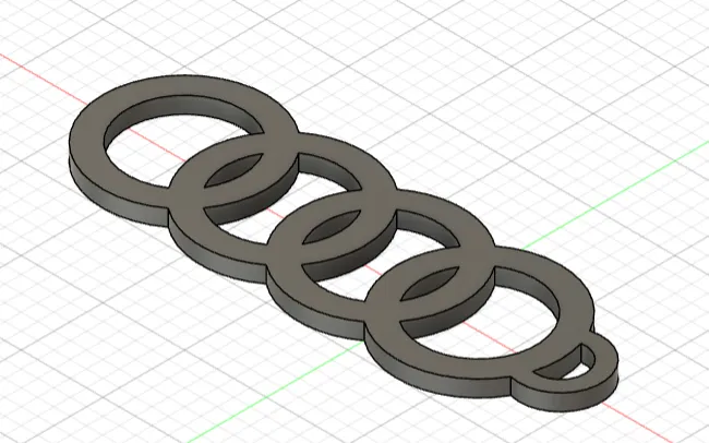 Audi keychain by A | Download free STL model | Printables.com