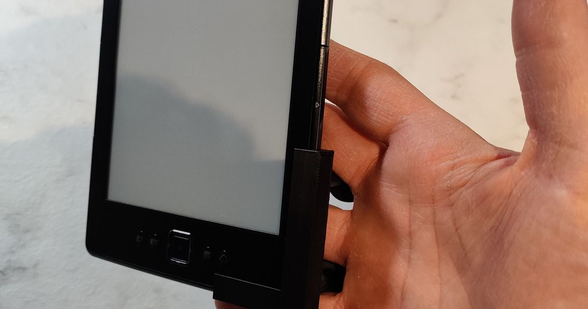 Hand Kindle Holder - Porta Kindle a mano by 3Ditor | Download free STL ...