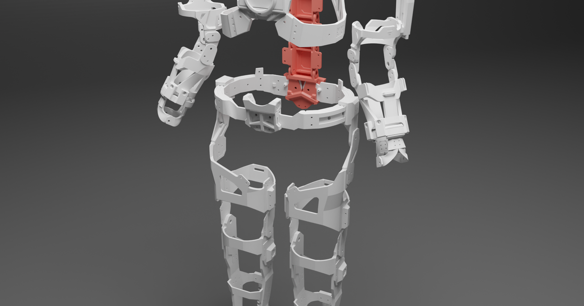 3X0 - Full body exoskeleton spine module by nozzle_torino | Printables ...