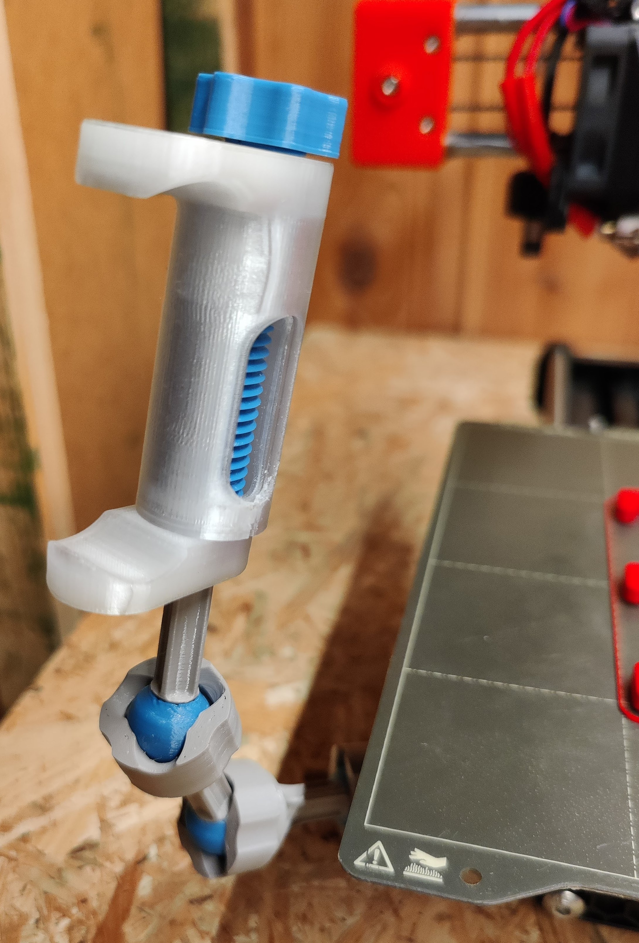 Adjustable/lockable ball-joint phone holder for Prusa Connect camera by ...