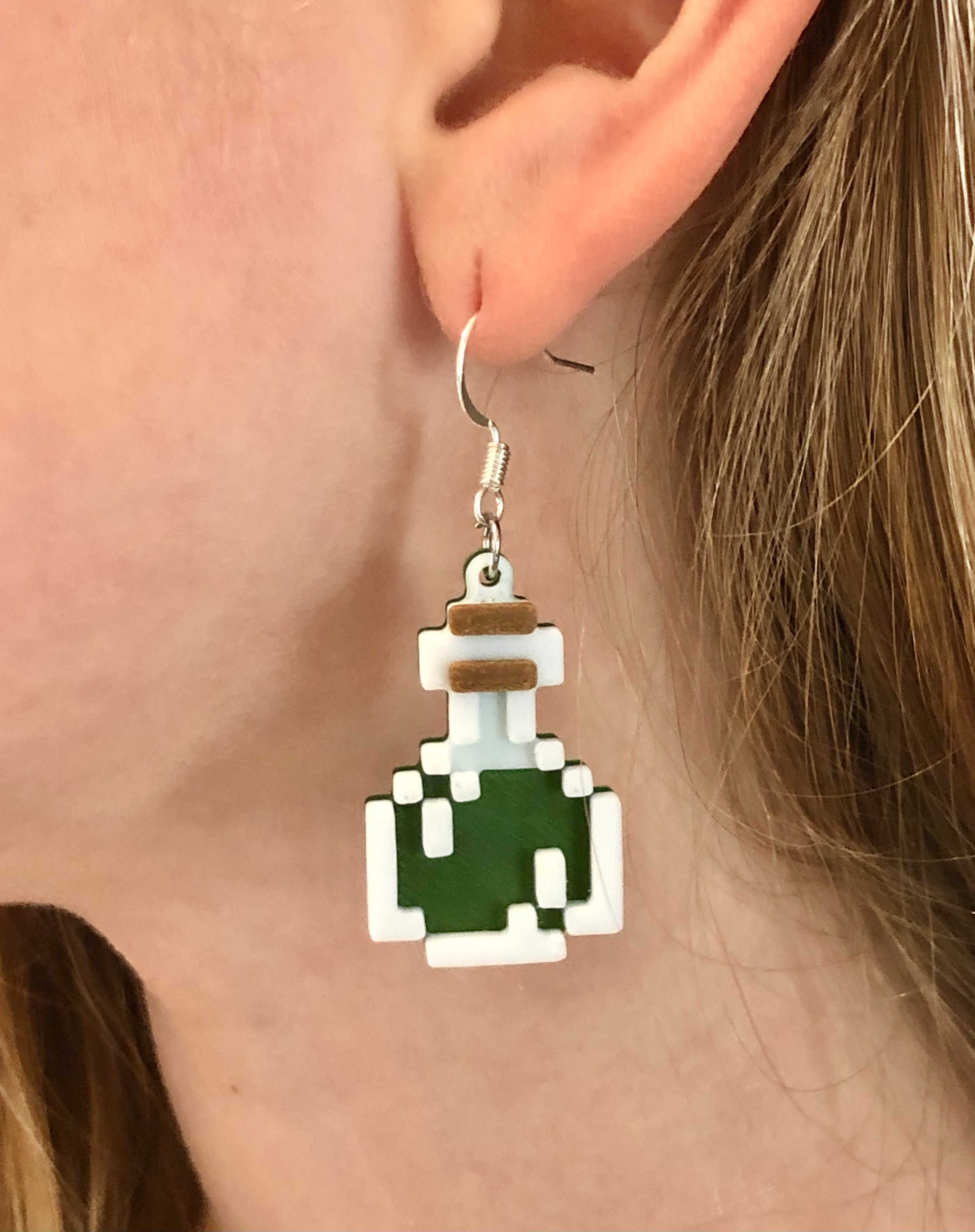 Minecraft Potion Earrings by sifi | Download free STL model ...