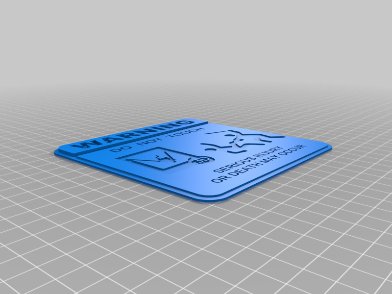 3D Printer (WARNING SIGN) por tdog00gCREATS | Descargar modelo STL ...