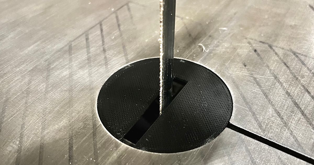 Axminster bandsaw throat plate by DS Prints | Download free STL model ...