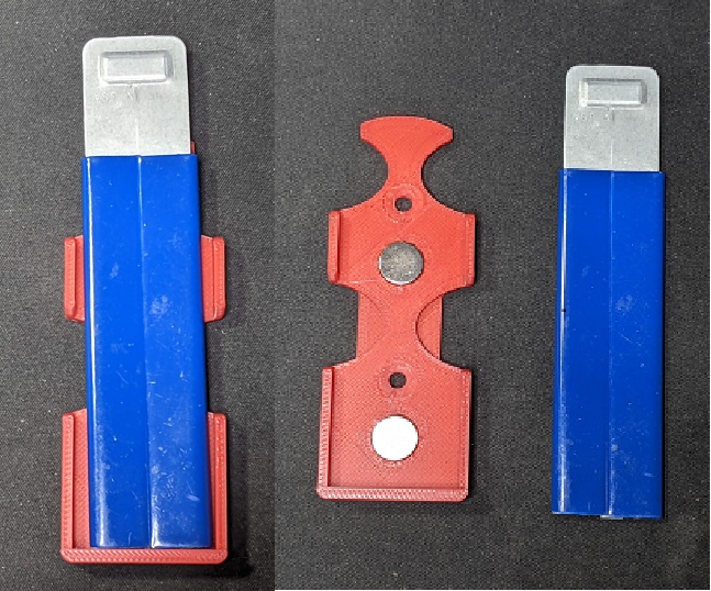 Box Cutter Tap Knife Storage Holder Magnetic Screw Command Strip by CPS ...