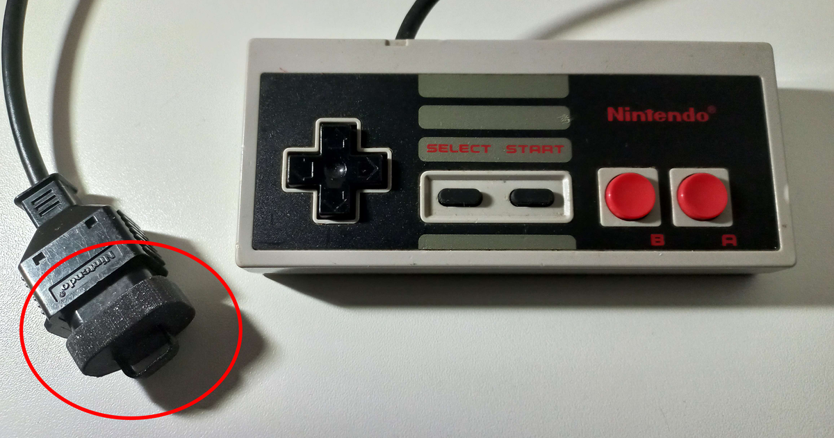 NES Controller Male End Plug (fusion360) by mosselini1 | Download free ...