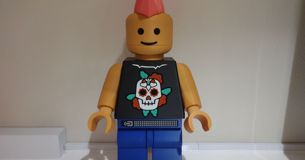 Lego Punk Rock Shirt and Belt Design by jwhangsta | Download free STL ...