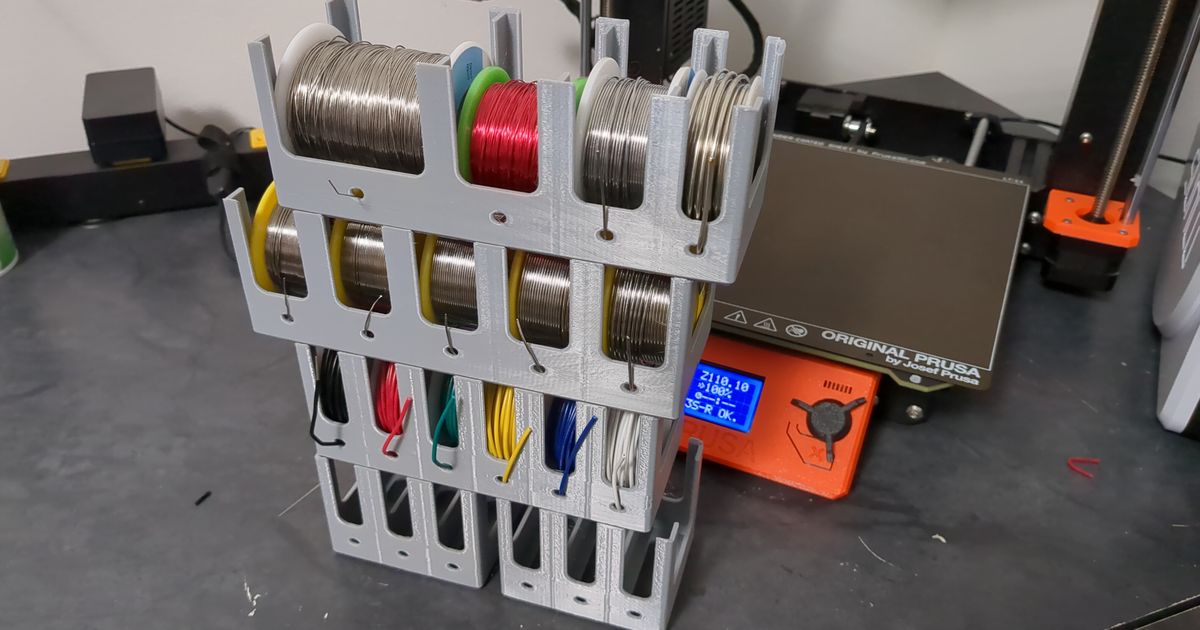 Parametric, Stackable Wire Spool Holder by Adam Gausmann | Download ...