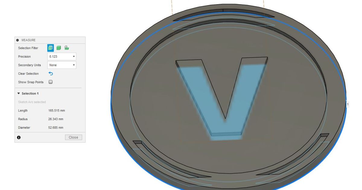 Fortnite V-buck by The Bouvins | Download free STL model | Printables.com