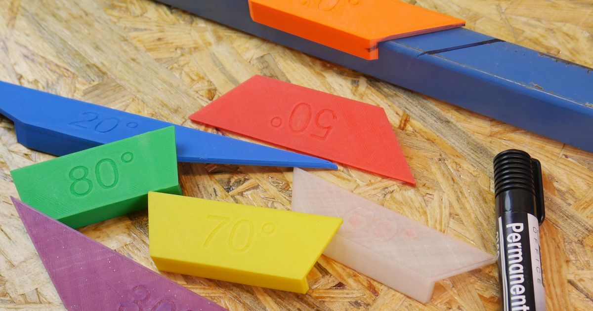 Simple angle marking tools by Nikodem Bartnik | Download free STL model ...