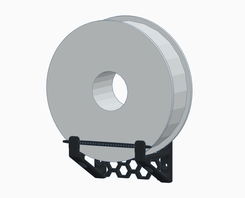 Wall Mounted Filament Spool Holder - Vacuum Bag Friendly by lupeka ...
