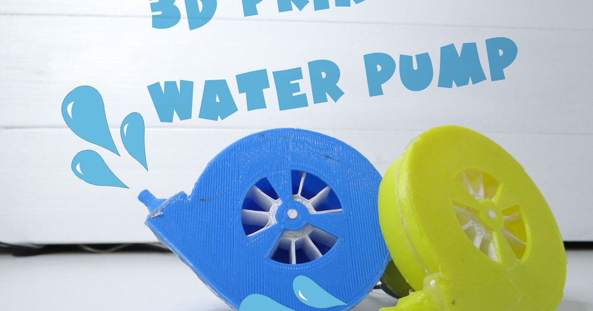 Mini water pump by Nikodem Bartnik | Download free STL model | Printables.com