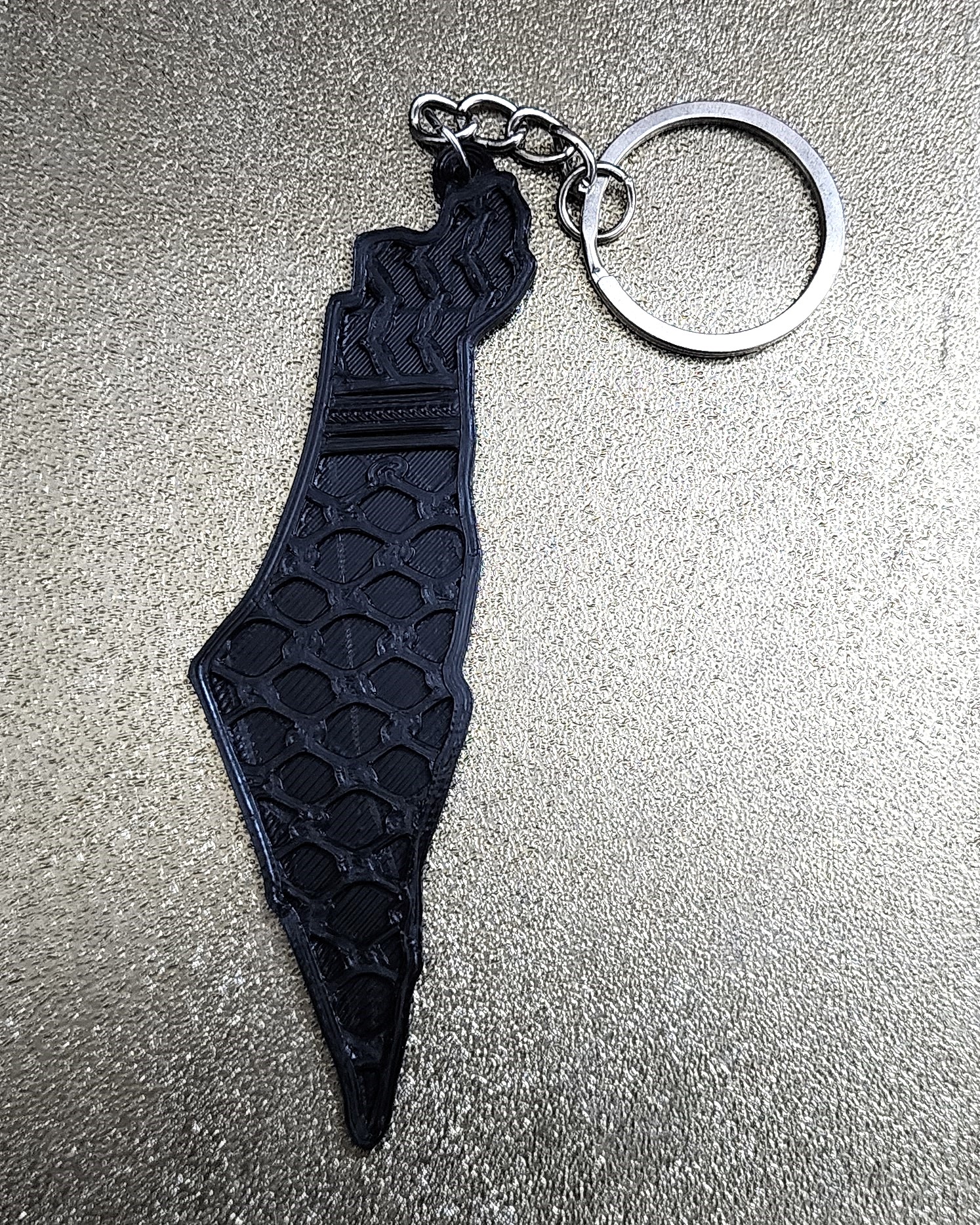 Palestine kufiya Flag / Map Keychain von Moe Stone | Kostenloses STL ...