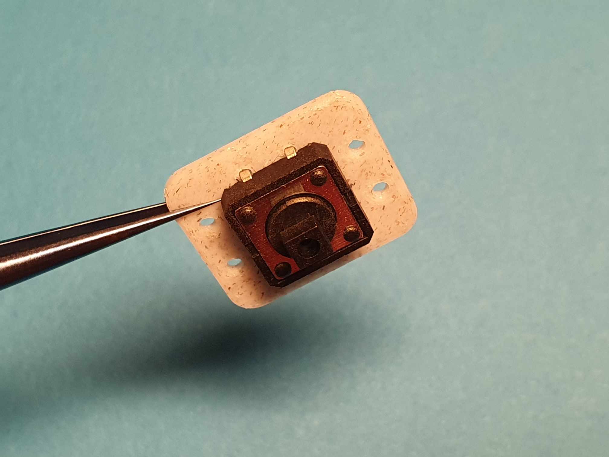 12x12mm push button mount by Juraj_K | Download free STL model ...