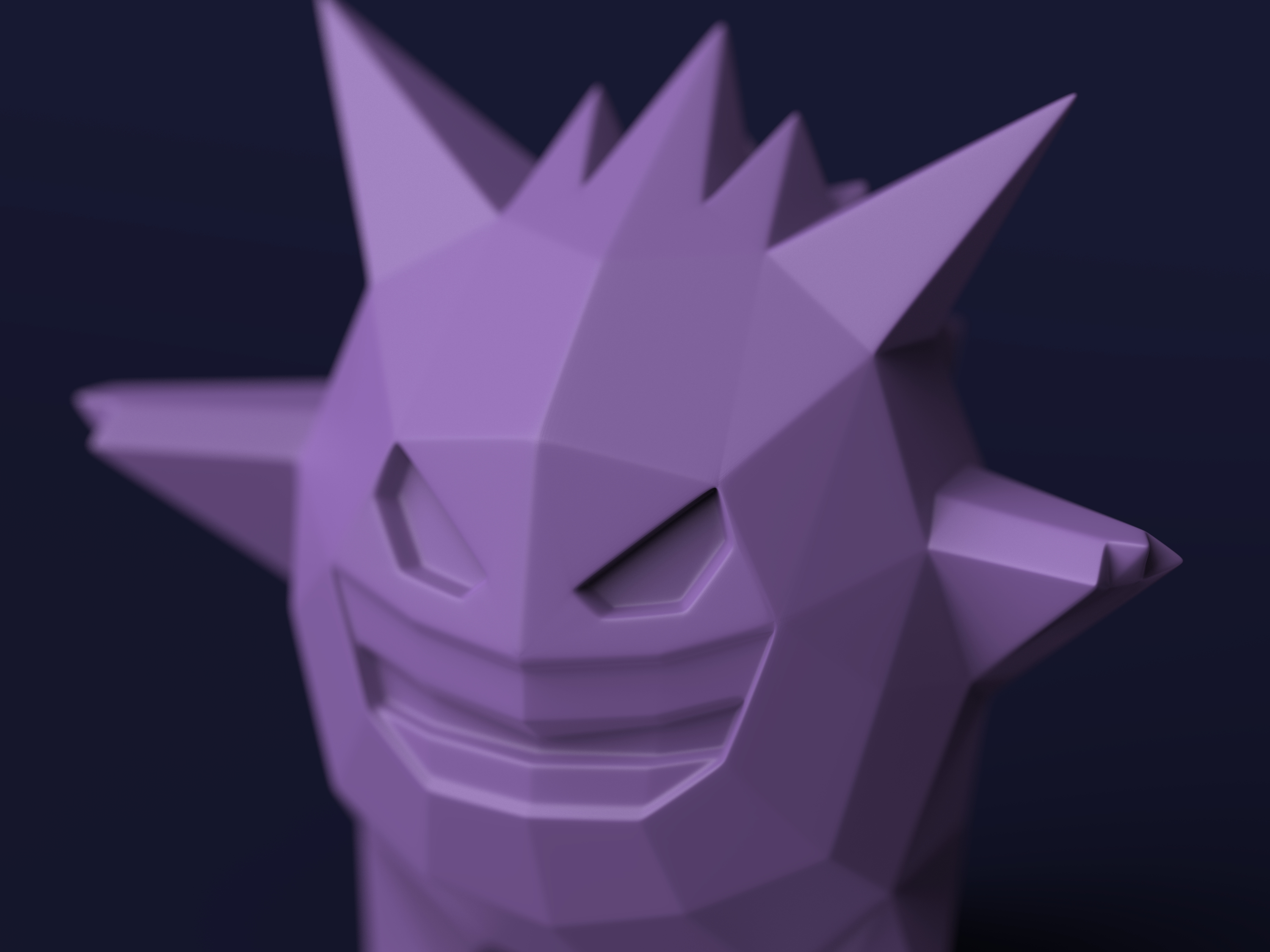 Low-poly Gengar by Agustin Arroyo | Printables Store