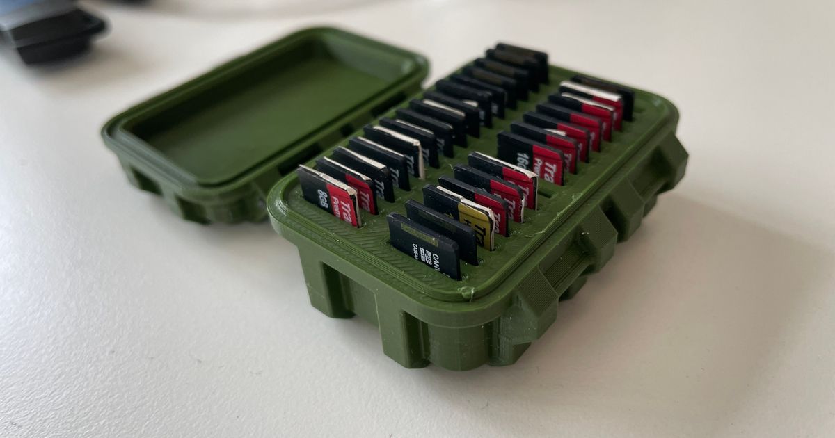 Rugged Box/Case (NO SCREWS) for micro SD cards by KeepTheBOX | Download ...