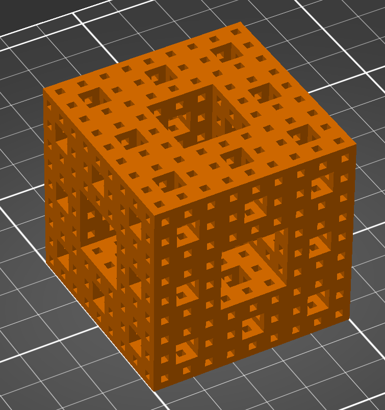 Fractale -- Eponge de Menger -- Menger sponge by Baptiste Vanotti | Download free STL model ...