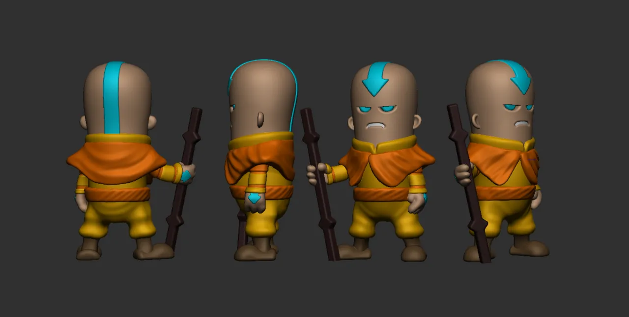 Mini Avatar Aang by Wekster | Download free STL model | Printables.com
