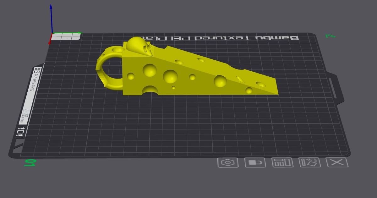 Cheese wedge door-stop with a handle by Jaromír S | Download free STL ...