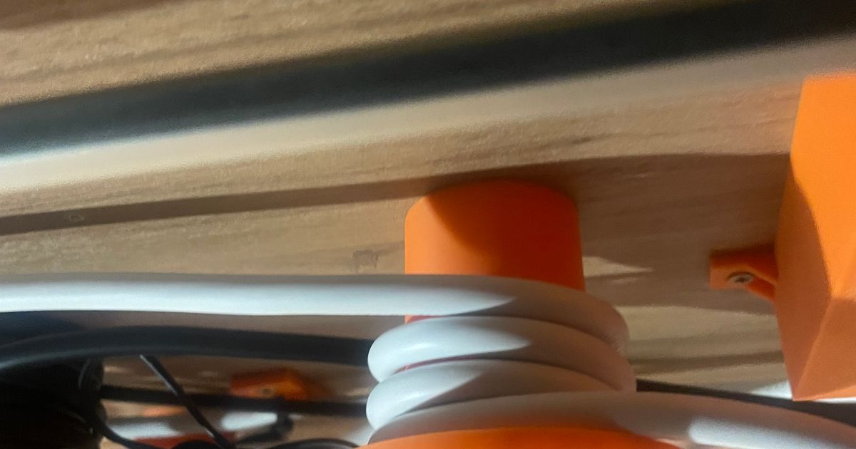 Under desk cable winder by davidarroyo1234 | Download free STL model ...