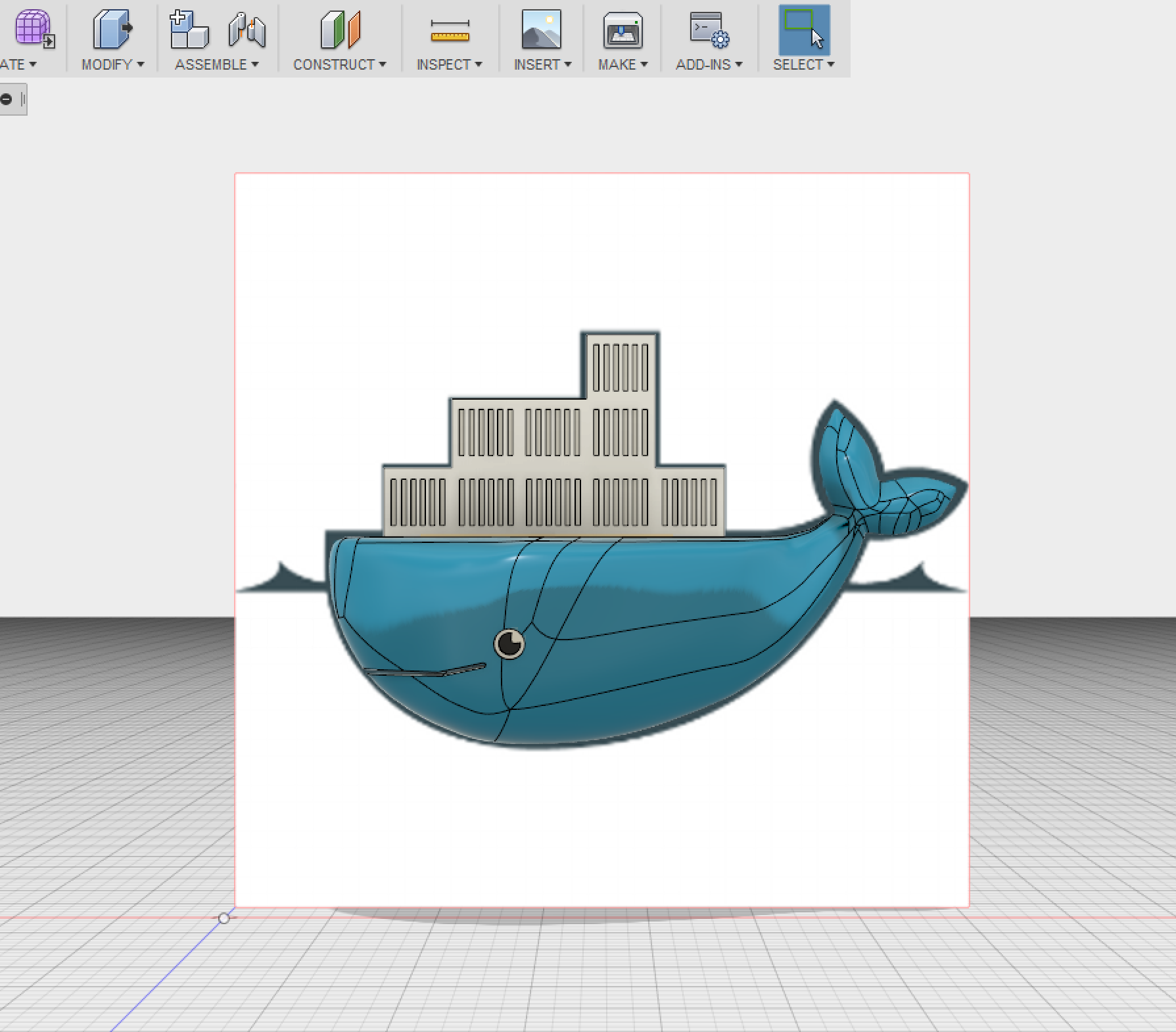 Docker Logo von Damien LAGUERRE | Kostenloses STL-Modell herunterladen ...