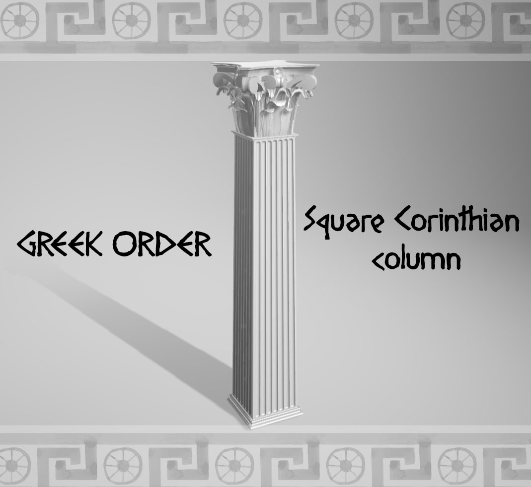 Square Corinthian column by Konstantin Radchenko | Download free STL ...