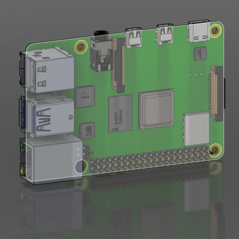 Raspberry Pi 4 by john zygoulakis | Download free STL model ...