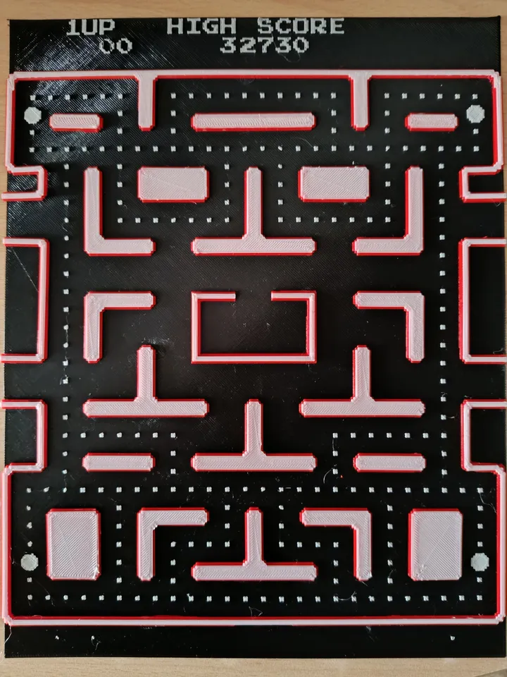PACMAN 3d playfield by Alberto A. | Download free STL model ...