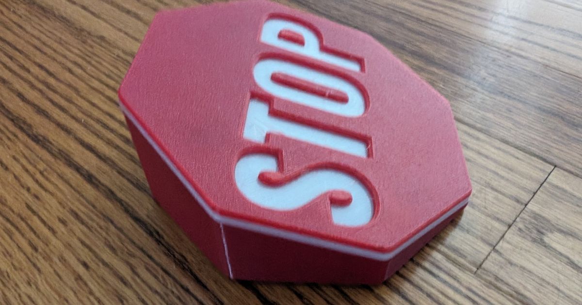 Stop Sign Door Stop by Fantastic Plastic Person | Download free STL ...