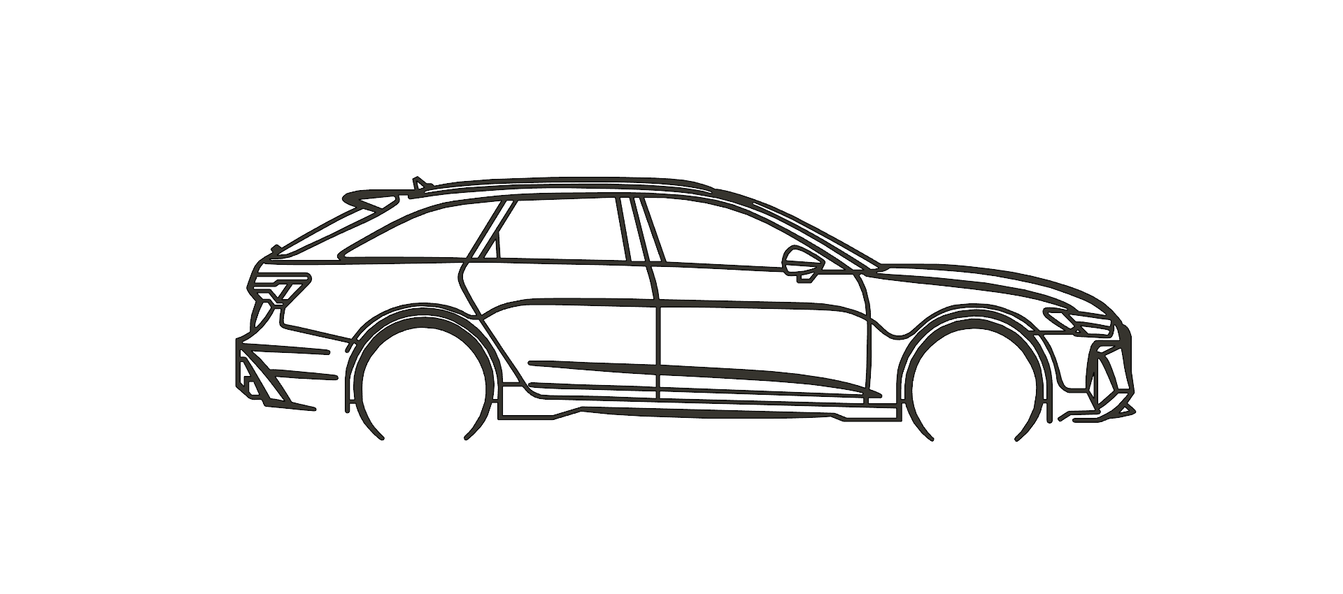 Audi RS6 Silhouette Wall Art par BigTastyBacon | Téléchargez ...