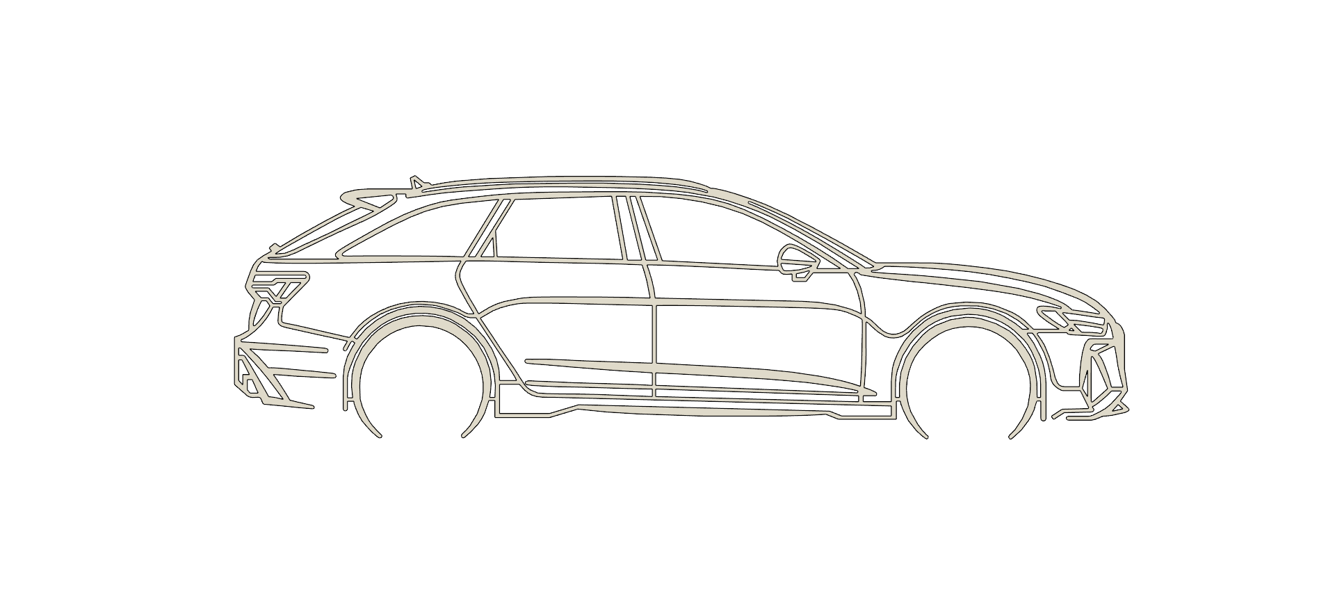 Audi RS6 Silhouette Wall Art par BigTastyBacon | Téléchargez ...