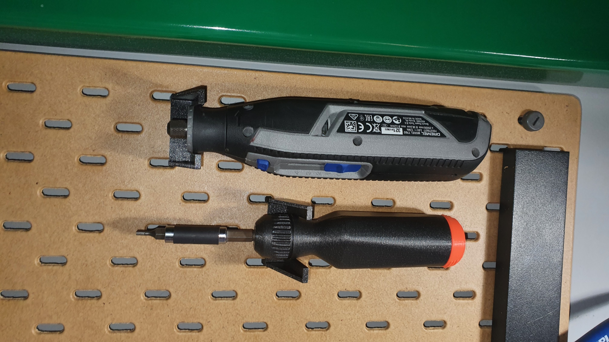 Dremel mount for ikea skadis by Antug | Download free STL model ...