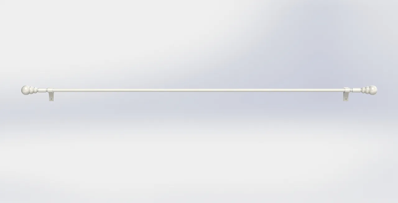 Curtain rod finial and bracket by s28 | Download free STL model ...