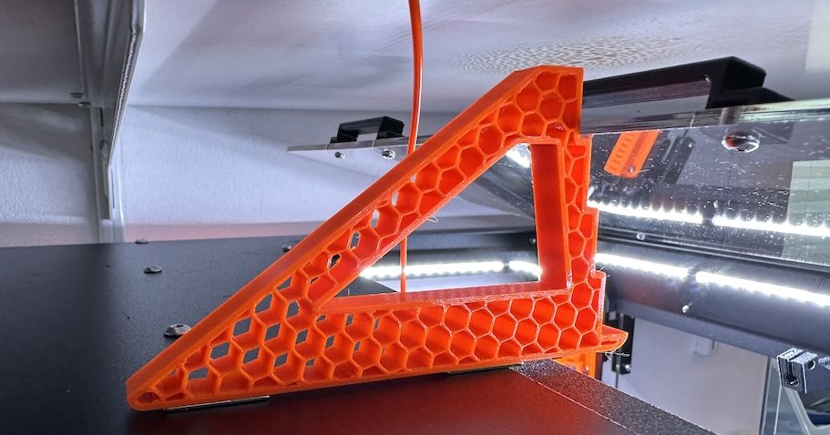 3D Printer Enclosure Hood Prop Rod (OpenSCAD customizable) by ...