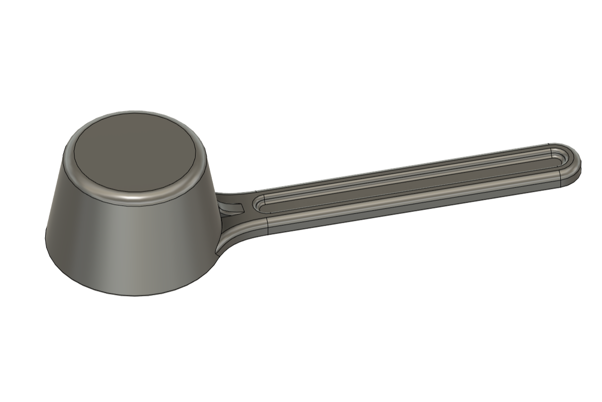 Spoon for a Delonghi coffee machine by Rumata | Download free STL model ...