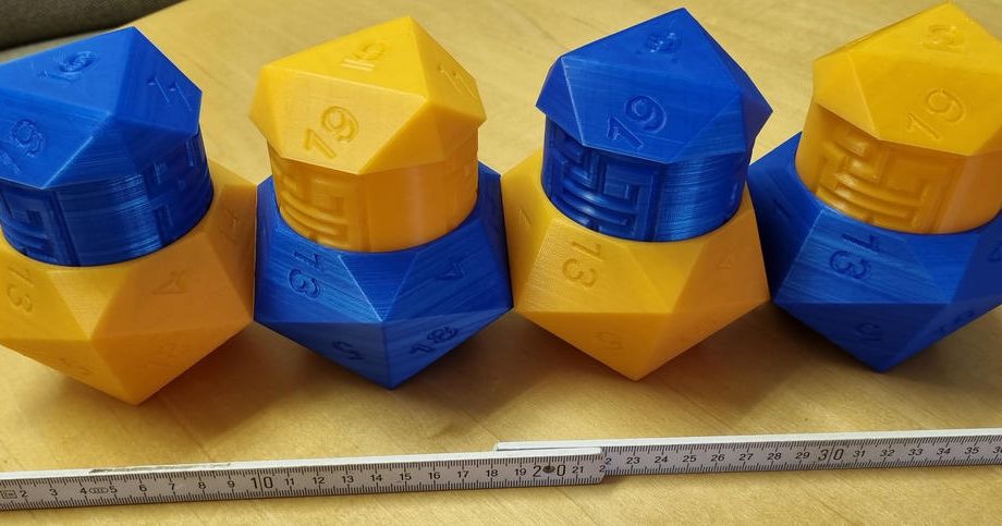 d20 puzzle: maze-puzzle inside 20-sided dice by experijens | Download ...