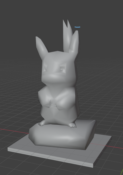 Low Poly Pikachu Bunge mouse by 4d maker | Download free STL model ...