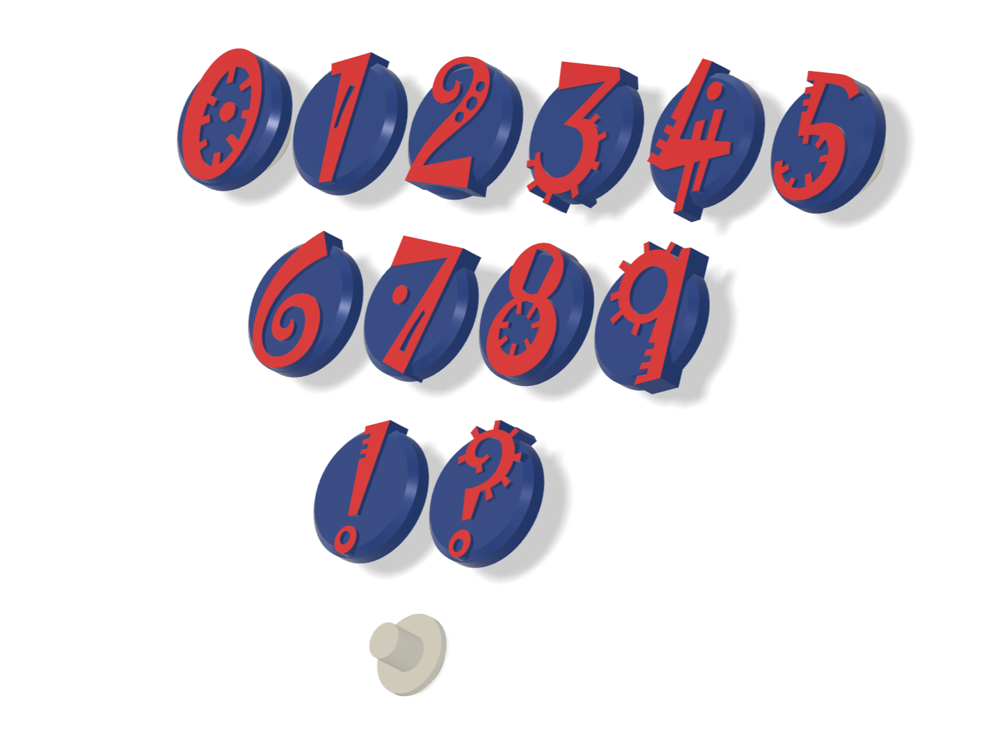 Lapel Pin - The Numbers - Crocs Clogs Compatible Charms by MrENG ...