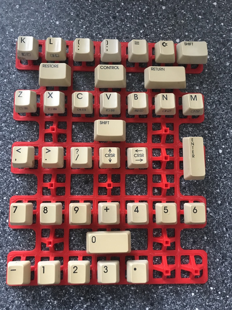 Key Cap Stand (C128, Amiga) by RetroGameRevival | Download free STL ...