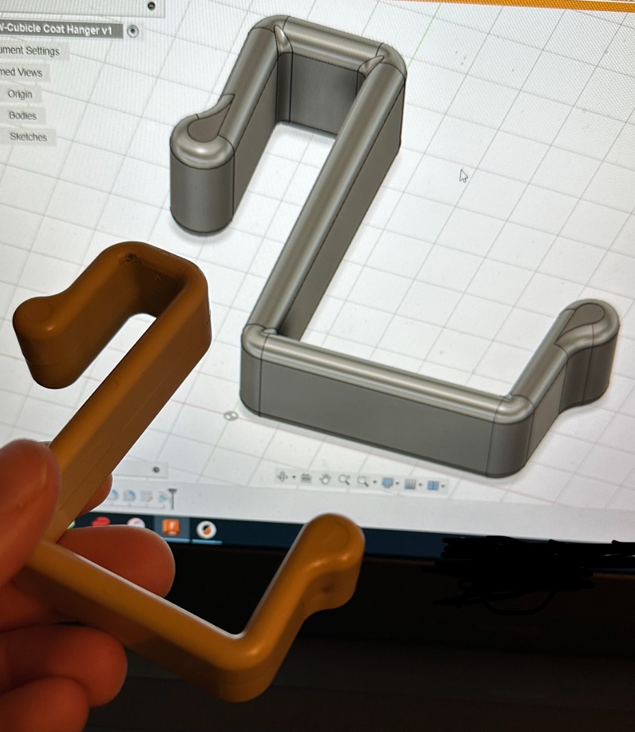 Cubicle Hanger by Tortellini | Download free STL model | Printables.com