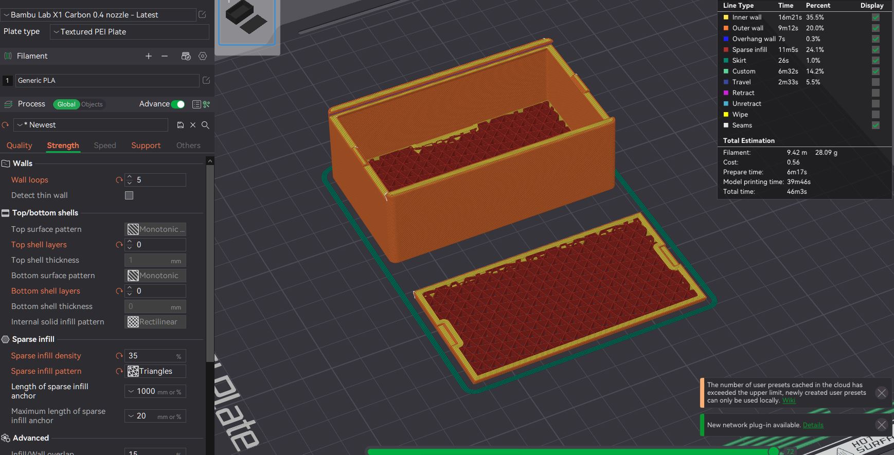 Bambu Lab X1C Charcoal Filter Box For Chamber Fan by PEZ3D | Download ...