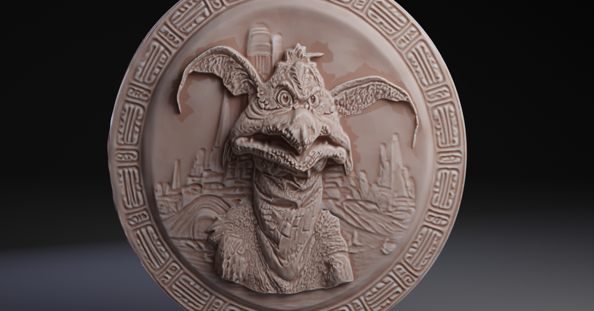 Salacious B. Crumb Bas-Relief by Peter Farell | Download free STL model | Printables.com
