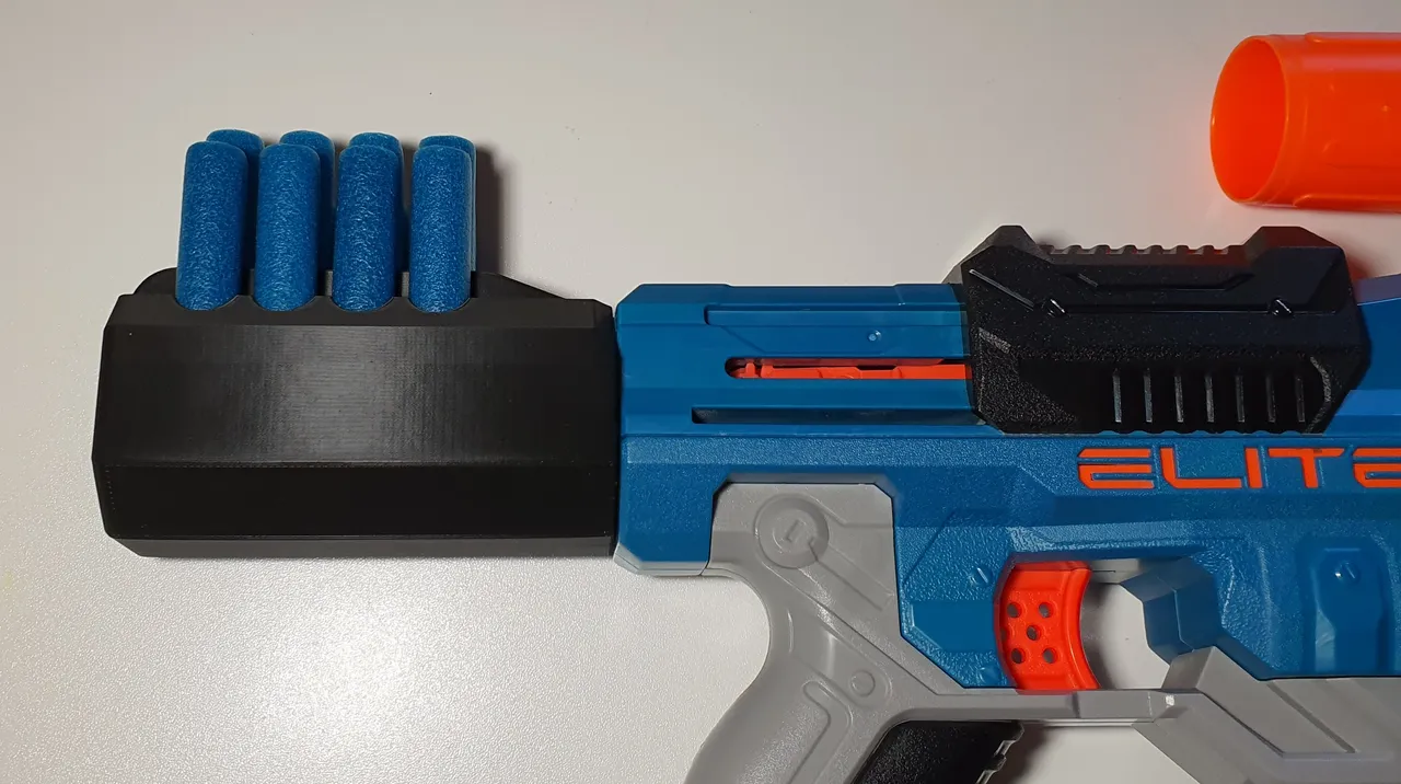 NERF stock with dart holder by jhe42 | Download free STL model ...