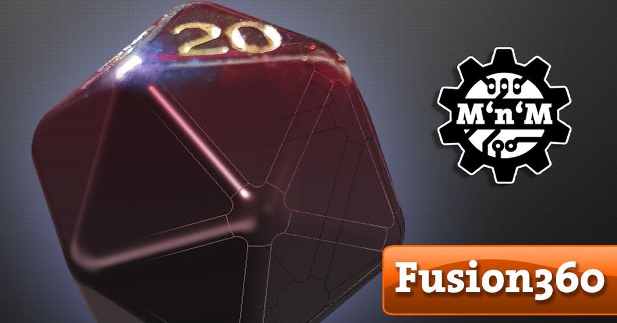 Tutorial: D20 - Icosahedron in Fusion360 by Make'n'Modify | Download ...