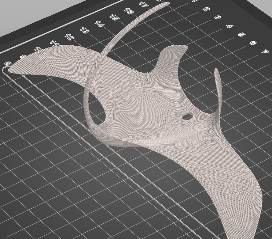 Manta ray keychain by herschey2 | Download free STL model | Printables.com