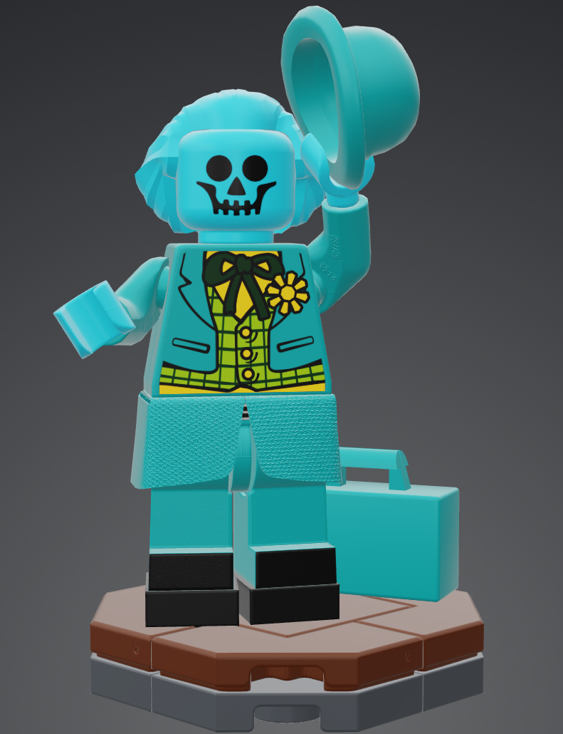 LEGO SERGIMEN3DART's Ezra the Skeleton Ghost 3D Printable Sculpt by Mr ...