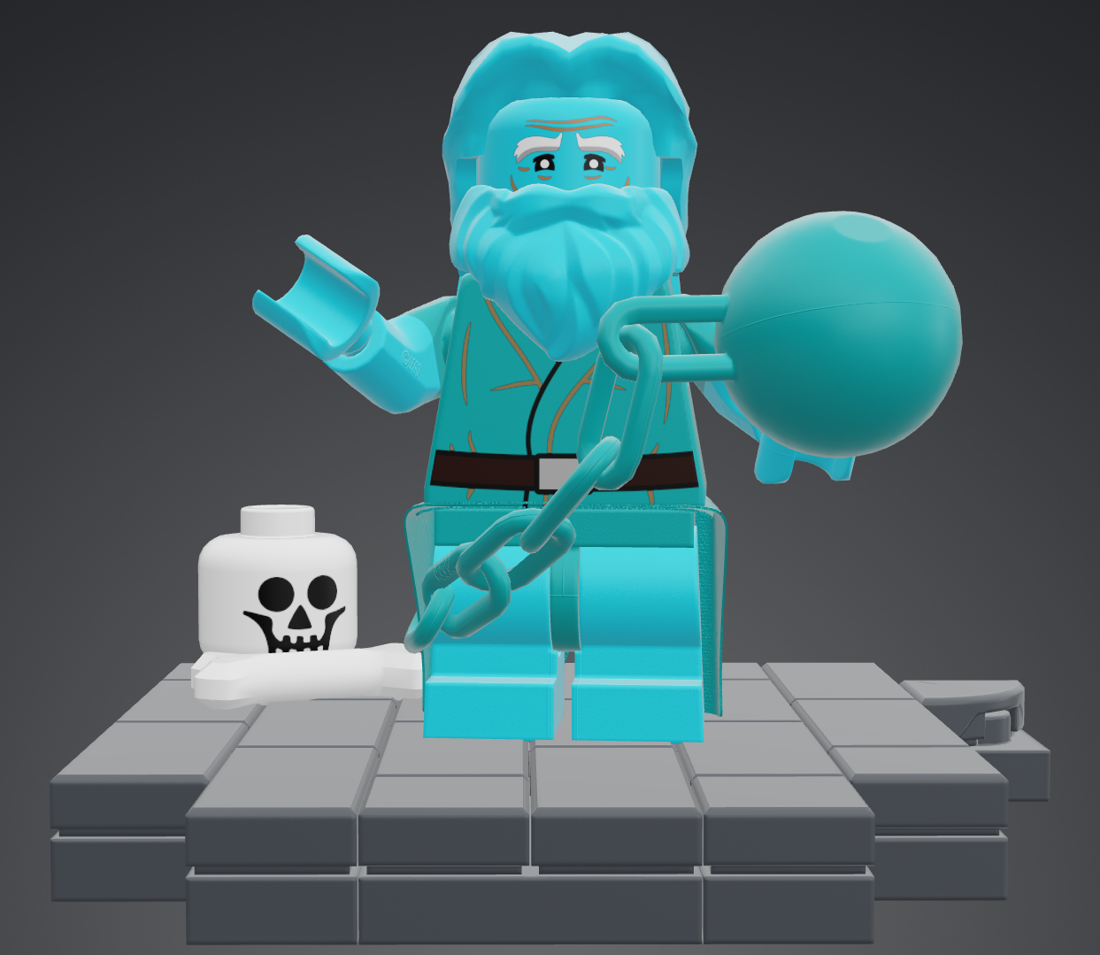 LEGO SERGIMEN3DART's Gus the Chained Ghost 3D Printable Sculpt by Mr ...