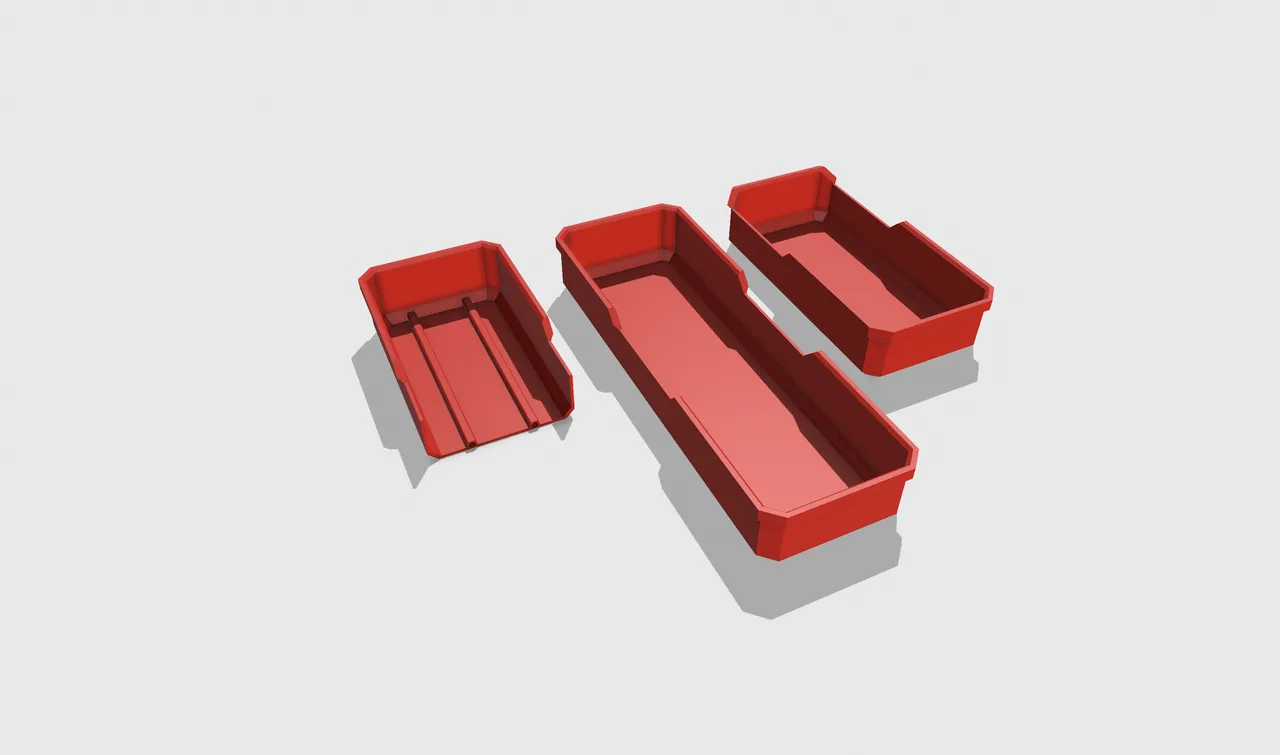 Slim Milwaukee Packout long bin with cutout (2 and 3 long) by maxelman ...